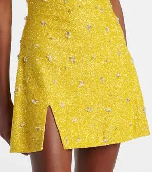 CLIO PEPPIATT Crystal-embellished Mini Dress