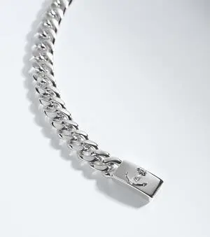 Mateo Anchor Lock Sterling Chain Bracelet