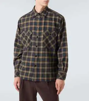 Saint Laurent Checked Wool Overshirt
