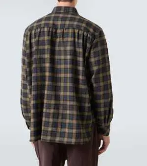 Saint Laurent Checked Wool Overshirt