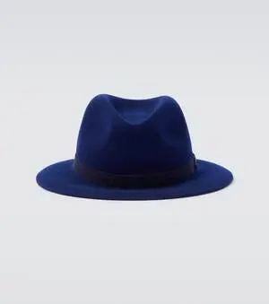 Borsalino Jared Wool And Cashmere Felt Hat - Blue