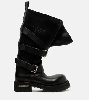 Balenciaga Venom Leather Combat Boots