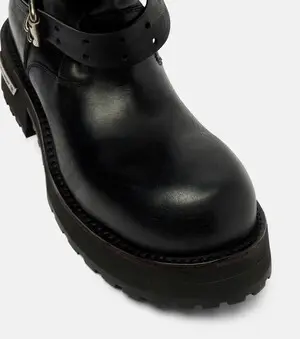 Balenciaga Venom Leather Combat Boots