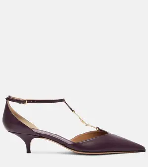 FERRAGAMO Traci 40 Leather Pumps