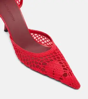 Magda Butrym Crochet Leather-trimmed Pumps