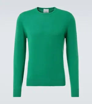 ALLUDE Cashmere Crewneck Sweater - Green