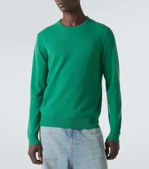 ALLUDE Cashmere Crewneck Sweater - Green