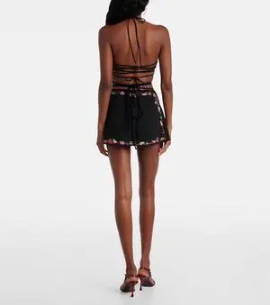 CLIO PEPPIATT Calypso Beaded Wrap Skirt