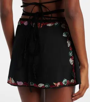 CLIO PEPPIATT Calypso Beaded Wrap Skirt