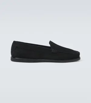 SAMAN AMEL City Suede Loafers - Black