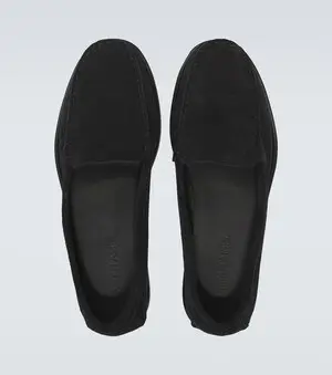 SAMAN AMEL City Suede Loafers - Black