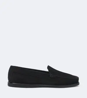 SAMAN AMEL City Suede Loafers - Black