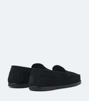 SAMAN AMEL City Suede Loafers - Black