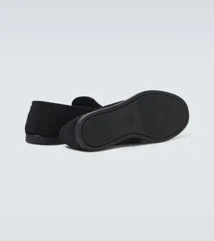 SAMAN AMEL City Suede Loafers - Black