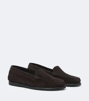 SAMAN AMEL City Suede Loafers - Brown