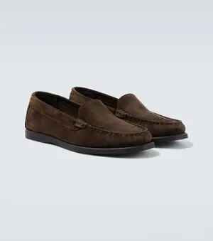 SAMAN AMEL City Suede Loafers - Brown