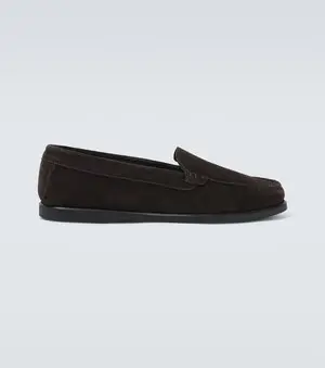 SAMAN AMEL City Suede Loafers - Brown