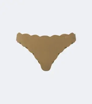 Marysia Marysia Antibes Scalloped Bikini Bottoms Beige