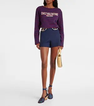 Valentino Garavani La Cruisette Canvas Espadrille Wedges