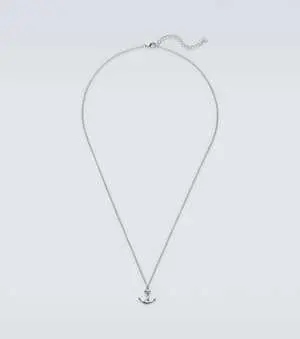 Mateo Anchor Lock Small Sterling Chain Necklace - Silver