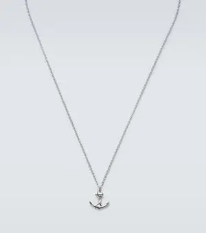 Mateo Anchor Lock Small Sterling Chain Necklace