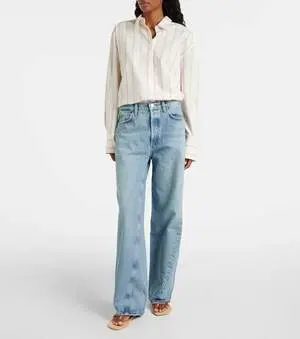 AGOLDE Twist Low-rise Wide-leg Jeans