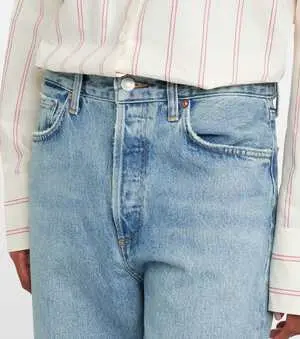 AGOLDE Twist Low-rise Wide-leg Jeans
