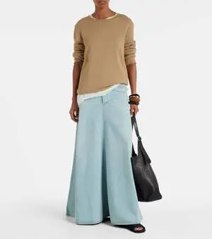 AGOLDE Odin Mid-rise Denim Maxi Skirt
