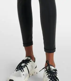 Adidas By Stella McCartney High-rise Lame Leggings