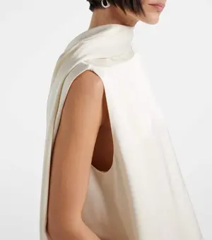 TOTEME Cocoon Deconstructed Satin Minidress
