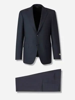 Canali Double-breasted Suit - Navy Blue
