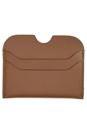 Acne Studios Large Elmas Leather Card Holder - Camel Brown