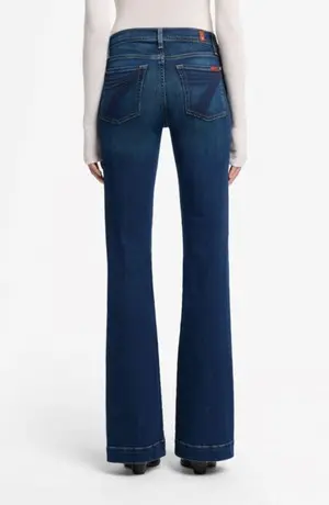 7 For All Mankind Dojo Mid-rise Flare Jeans - Authentic Fate