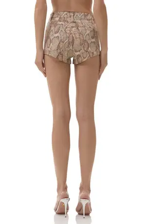 AFRM Beckham Micro Shorts - Sand Snake