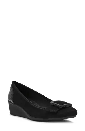 Anne Klein Wyatt Wedge Pump - Black