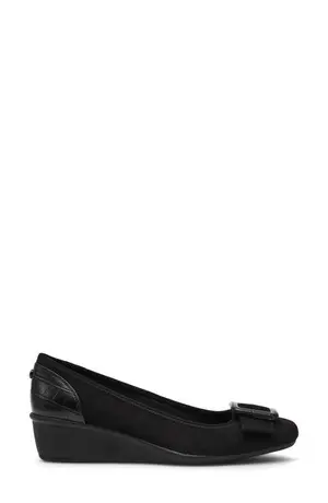 Anne Klein Wyatt Wedge Pump - Black
