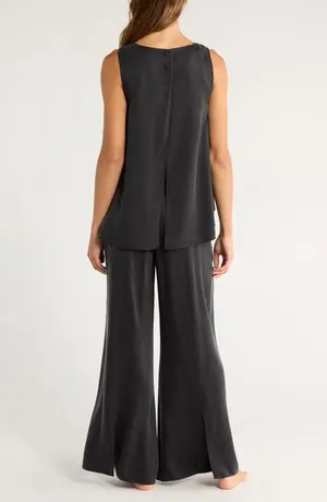 Lunya Washable Silk Pajamas - Immersed Black