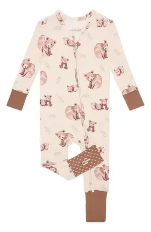POSH PEANUT Bernard Printed Convertible One-piece Pajamas