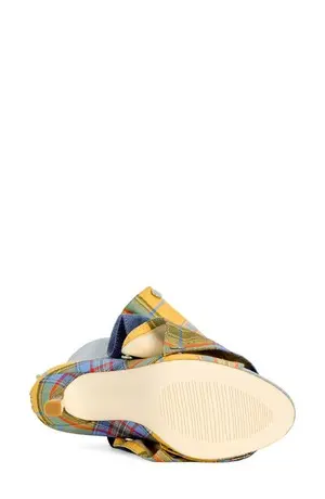 AZALEA WANG Birdsong Open Toe Bootie - Yellow Multi