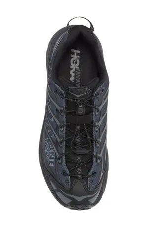 HOKA Mafate Three2 Wordmark Sneaker - Black/outer Orbit