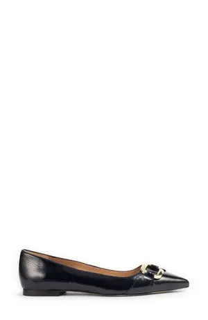 LK BENNETT Ethel Pointed Toe Flat - Navy