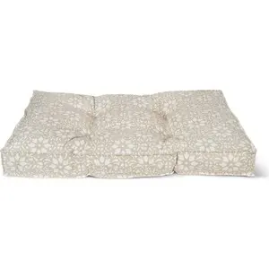FRINGE STUDIO Tufted Canvas Large Pet Bed - Beige