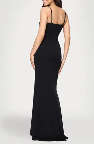 BLONDIE NITES Cutout Scuba Gown