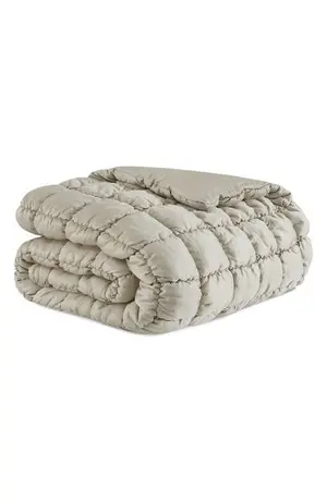SUNDAY CITIZEN Silky Puff Squares Comforter - Sandstone
