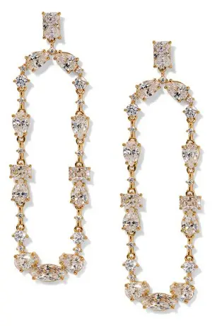 Nadri Everleigh Hoop Earrings - Gold