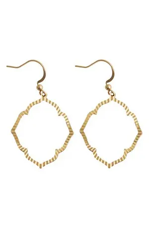 PANACEA 14k Plated Drop Earrings - Gold