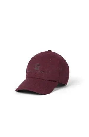 Brunello Cucinelli Baseball Cap With Embroidery - Amaranth