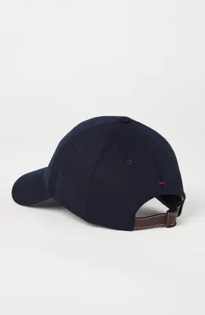 Brunello Cucinelli Baseball Cap With Embroidery - Navy Blue