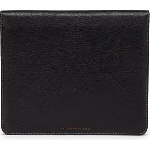 Brunello Cucinelli Calfskin Portfolio - Black