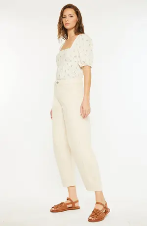 KANCAN Addison High-rise Horseshoe Cropped Jeans